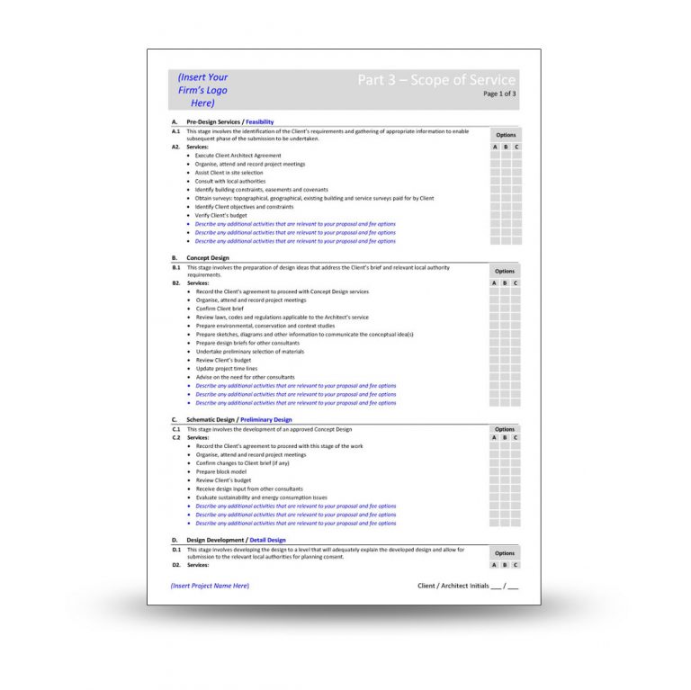Multiple Fee Proposal Template | Blue Turtle Consulting